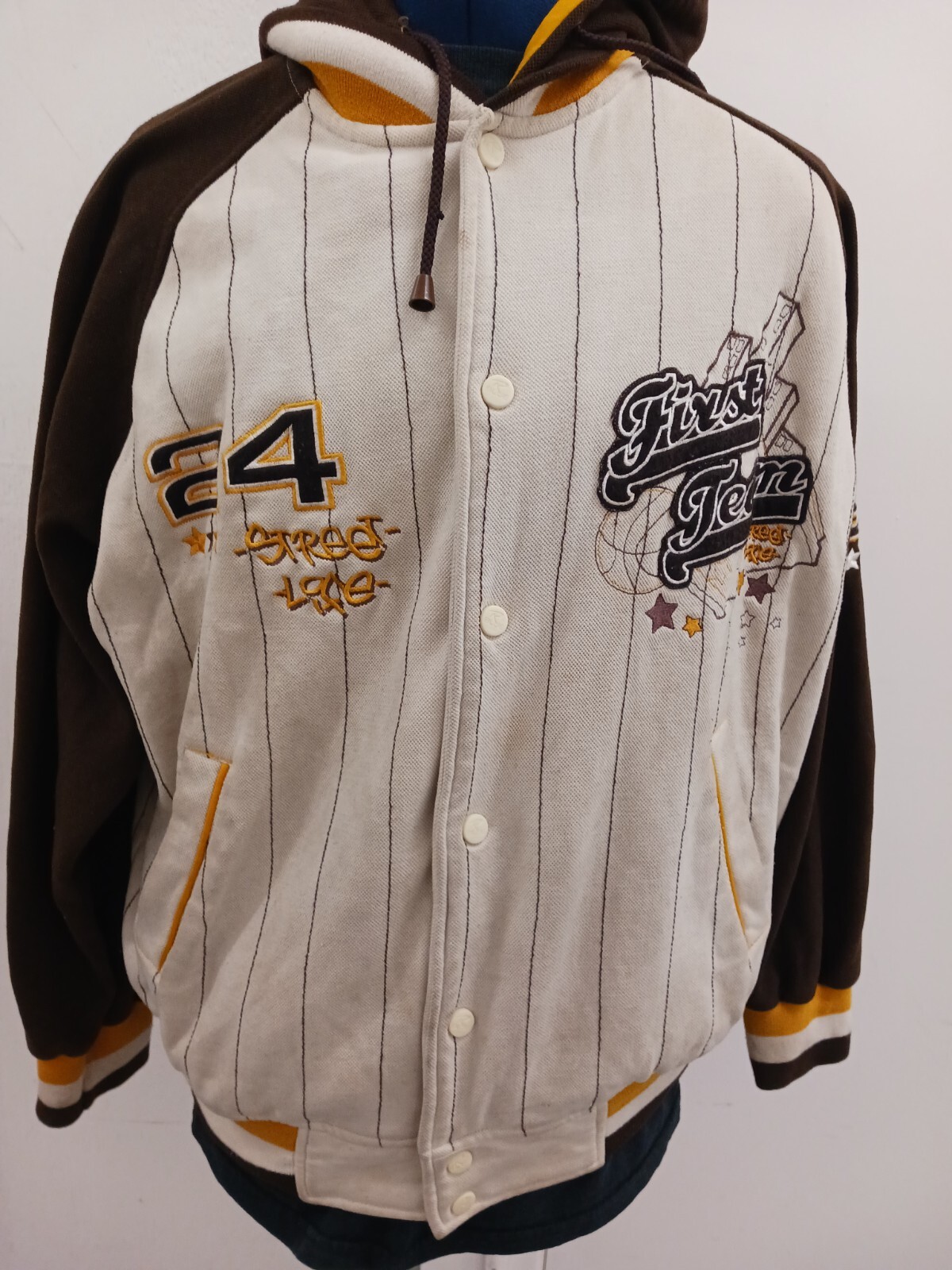 Vintage Basketball Jacket By Raw Blue Mens size M. - Gem