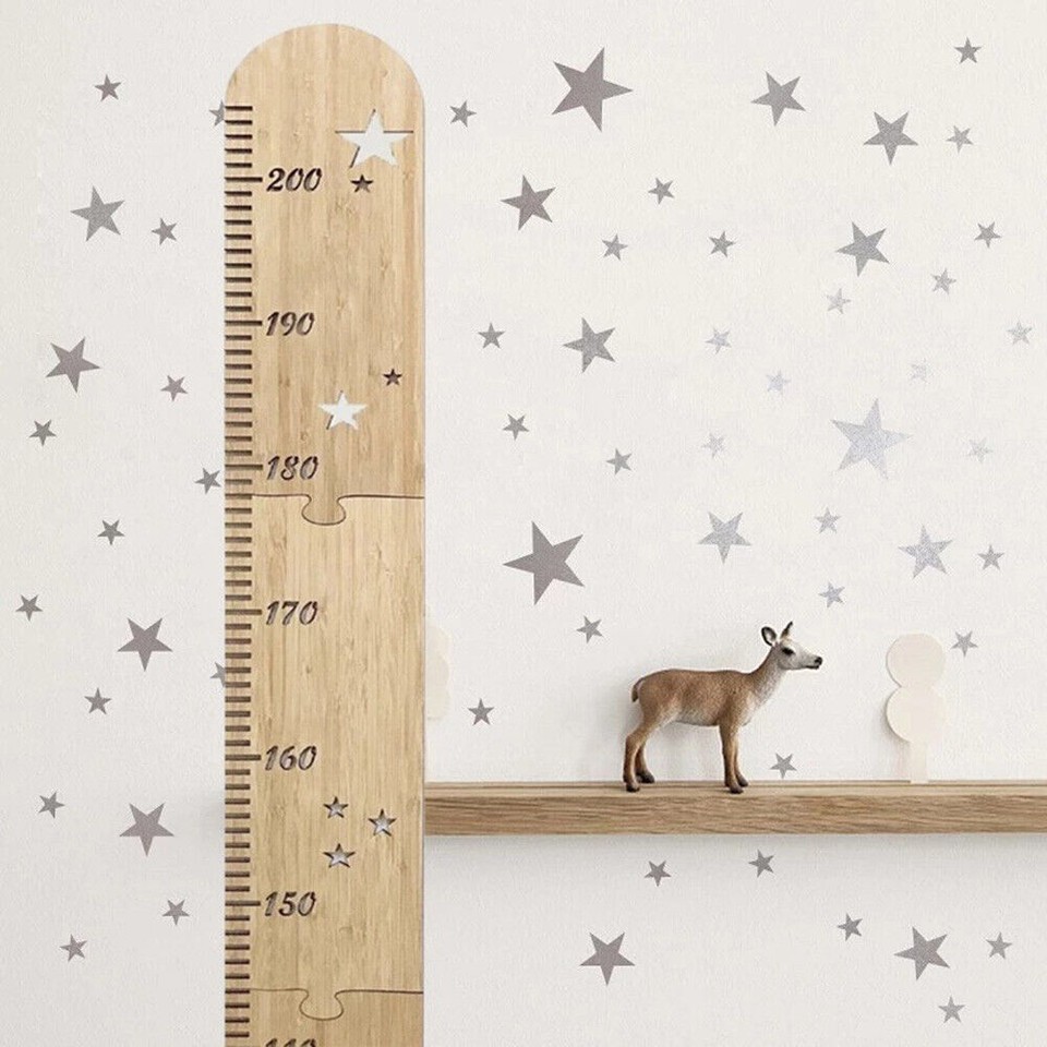 Height Growth Chart Wooden Ruler Kids Baby Height Meter Measurement ...