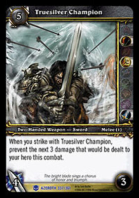1x Truesilver Champion - Rare Near Mint Heroes of Azeroth | eBay