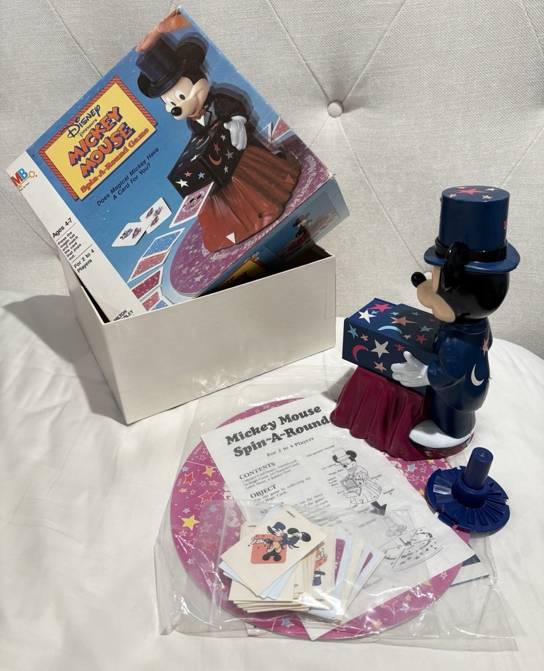 Vintage Magical Mickey Mouse Spin-A-Round Game -1986 Milton Bradley ...