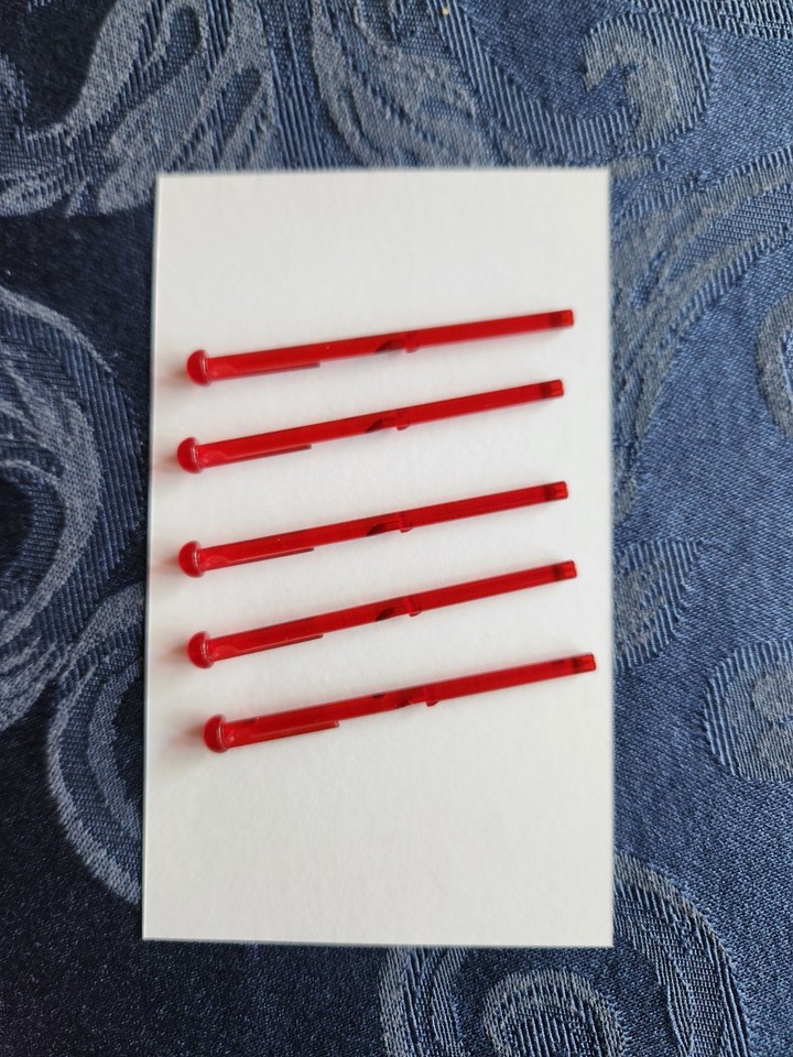 Lego 5 Red Projectile with Round Ends Parts | eBay