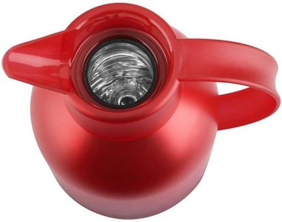 EMSA Samba Isolierkanne Kunststoff dicht QuickPress WarmKalt TransluzentRot 1.5L 4009049531823 ...