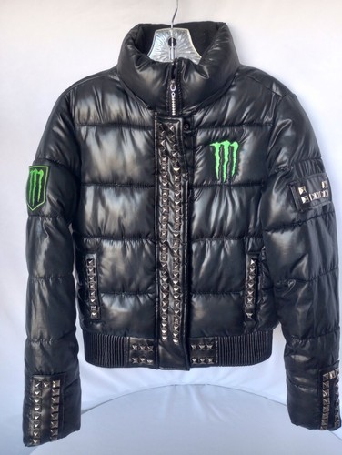 Extremely RARE Monster Energy Coat Black Official Promo Puffer Jacket ...