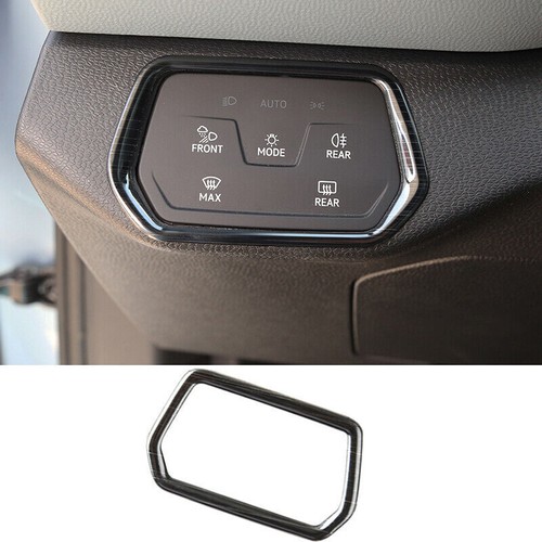 Black Titanium Headlight Switch Control Frame Trim Fit For VW ID.4 ID4 ...