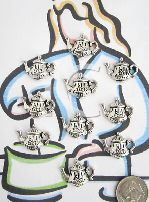 NEW 20 TIBET SILVER "TEA TIME TEAPOT" CHARMS/PENDANTS-CUTE | eBay