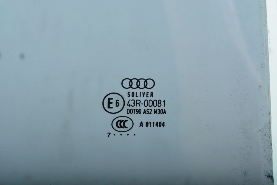 2006 - 2008 AUDI A6 C6 REAR RIGHT PASSENGER SIDE WINDOW GLASS - OEM | eBay