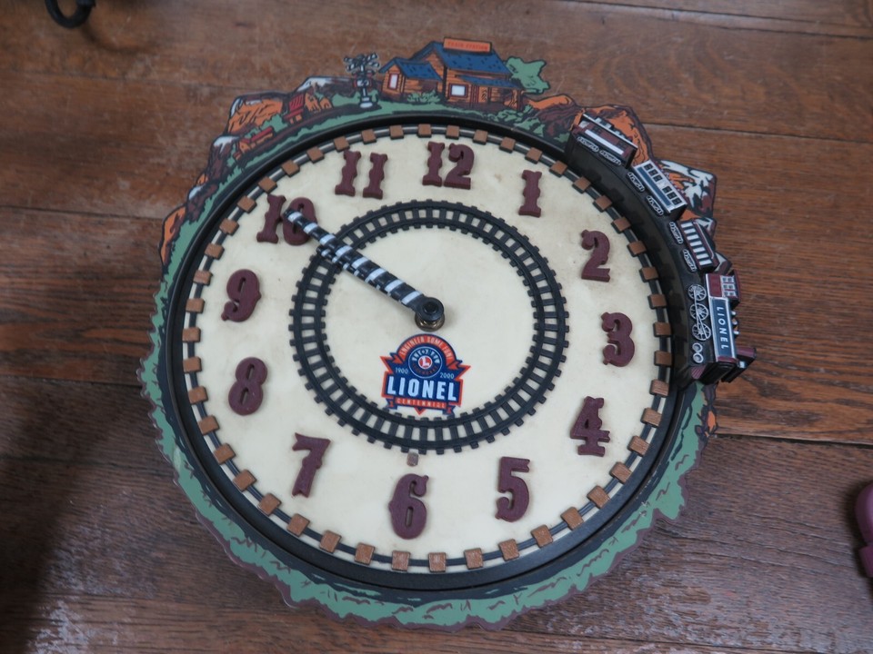 Lionel Train Clock Centennial 1900-2000 Round Wall Clock Works | eBay