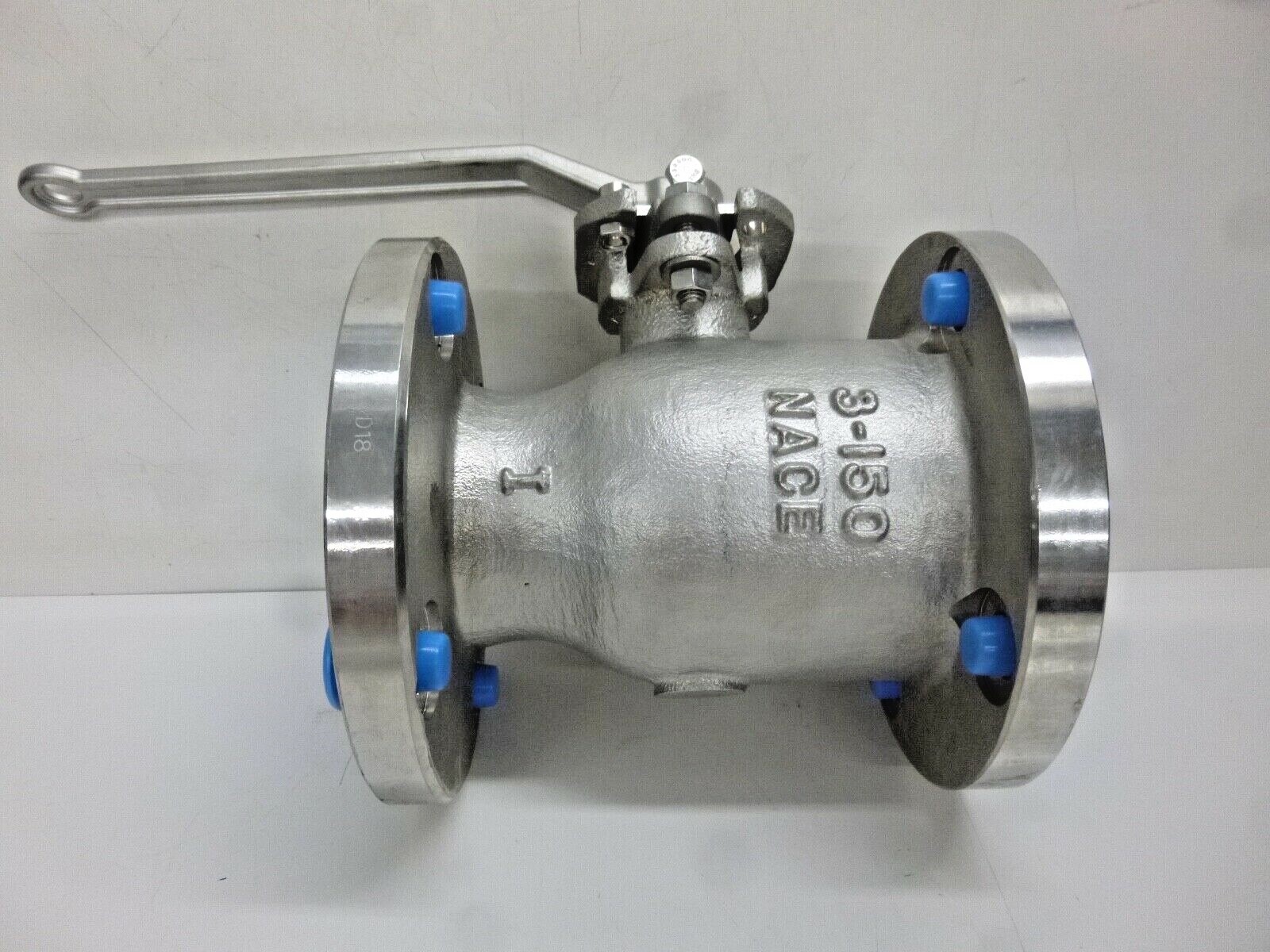 New KECKLEY 316 Stainless Steel Flanged x Flanged Ball Valve, Locking ...