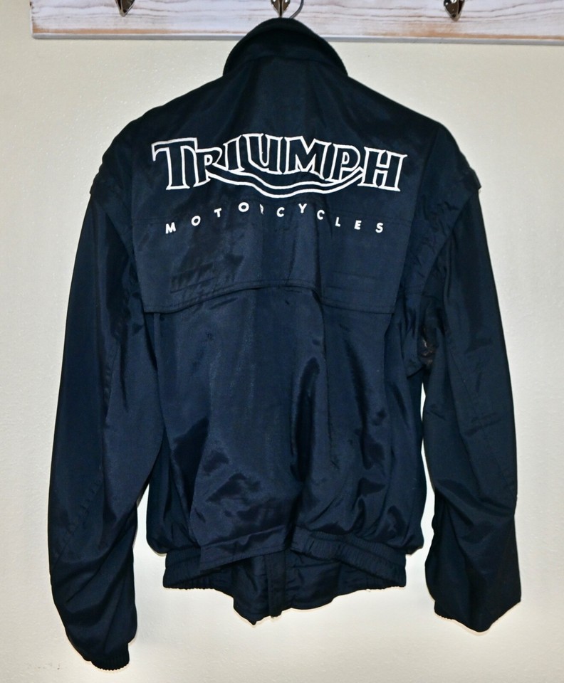 Triumph Men's Medium Black Motorcycle Jacket | Size M | 3 Pockets | All ...