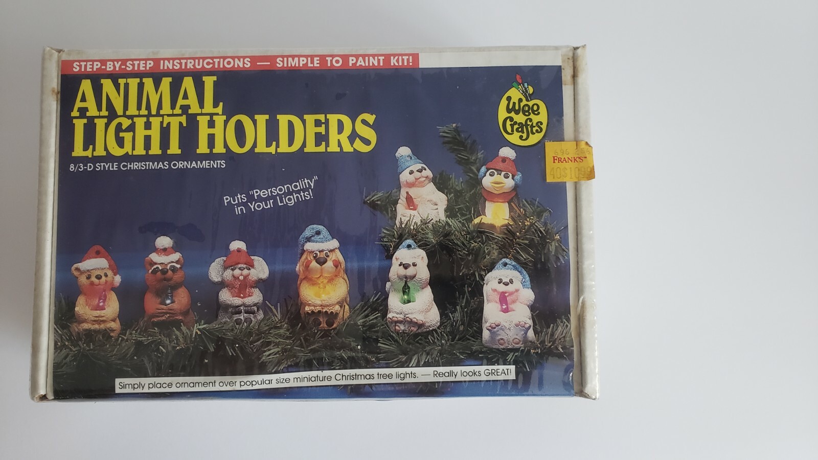 Accents Unlimited Wee Crafts Paintable Christmas Light Candle Holders ...