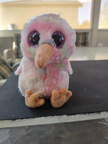 Ty Beanie Boo - 2018 KIWI the BIRD Pink 23cm/9” Glitter Eyes $42 with ...