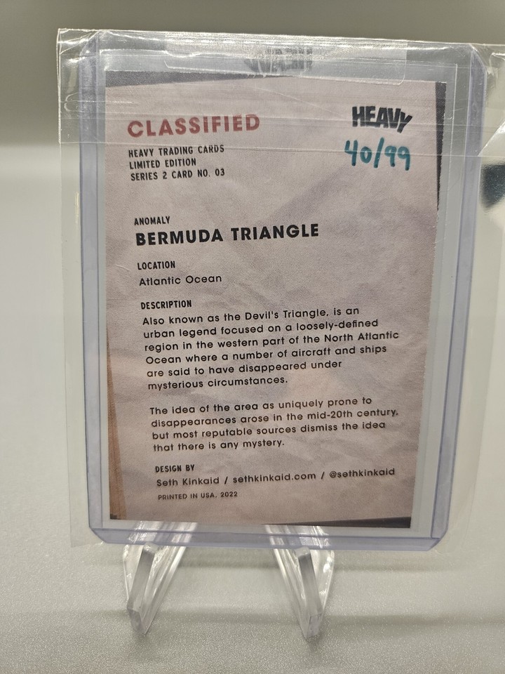 Heavy Trading Cards Bermuda Triangle /99 | eBay