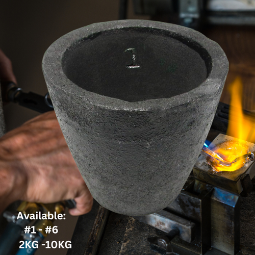 Clay Graphite Foundry Crucible - Melting Refining Gold Silver Metal ...
