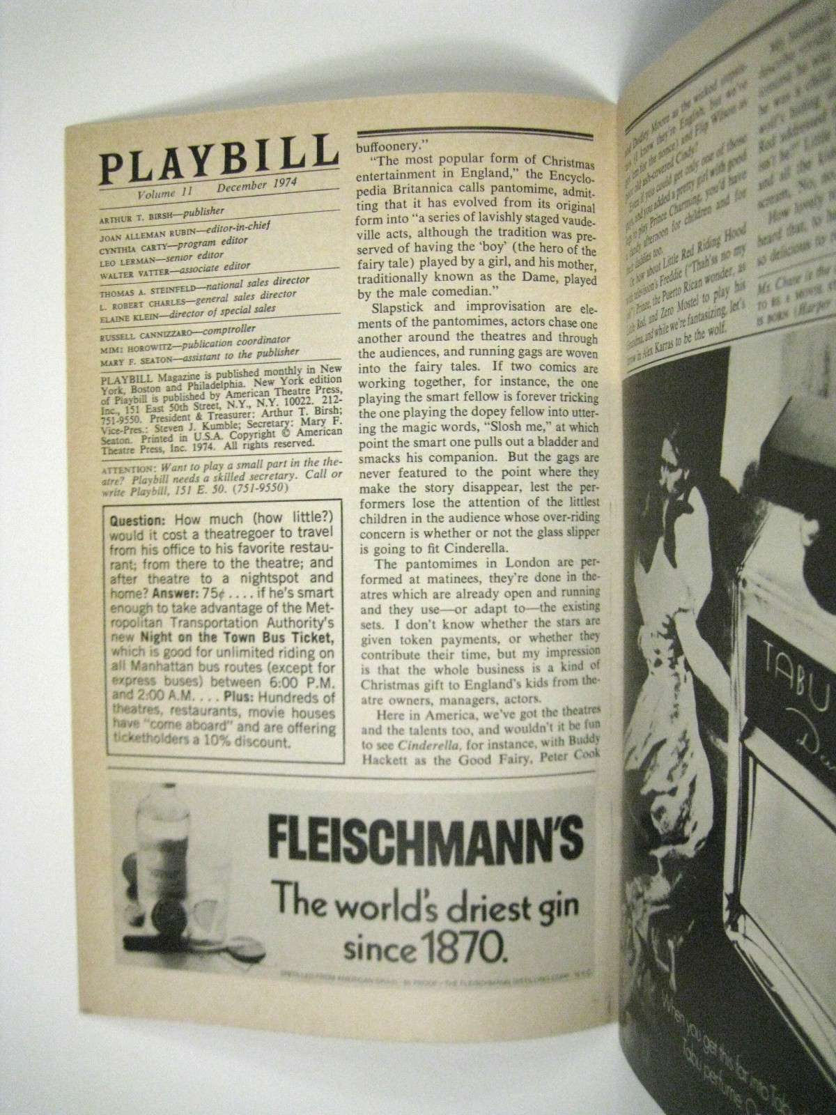 Thieves Playbill 1974 Longacre Theatre Marlo Thomas Richard Mulligan ...