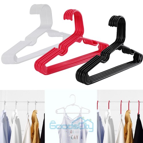 Plastic Hangers Durable Small Stylish New in Pack of 50 & 100 Home For ...