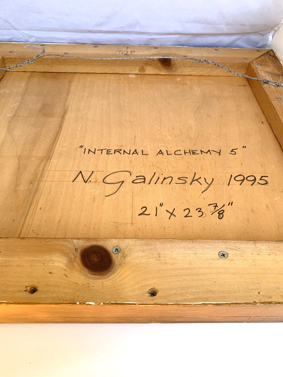 Norman Galinsky’s Signed Listed abstract geometric art Original ...