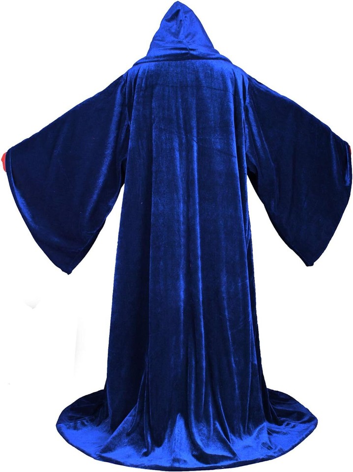 Velvet Wizard Robe with Satin Lined Hood and Sleeves | eBay