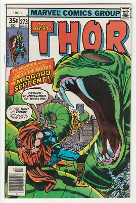 Thor #273 July 1978 VF+ 8.5 Marvel Comics 1st App Red Norvell | eBay