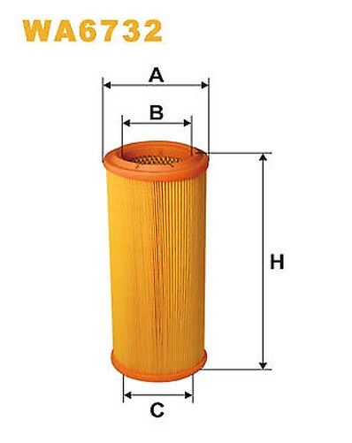 Wix WA6732 Car Air Filter Round Replaces C1189 CA8926 LX2682 | eBay