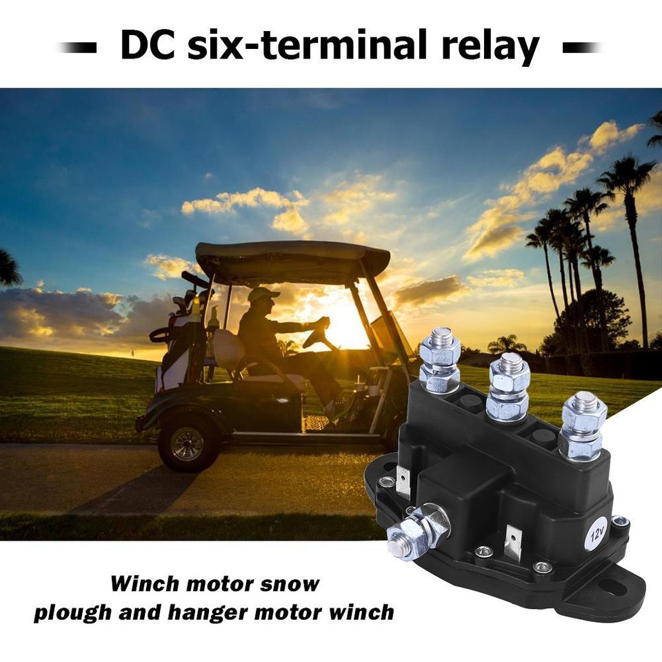 Universal Starter Solenoid Relay 6 Pole Winch Motor Reversing Solenoid ...