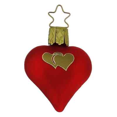 Two Hearts Matte Red Heart Ornament | eBay