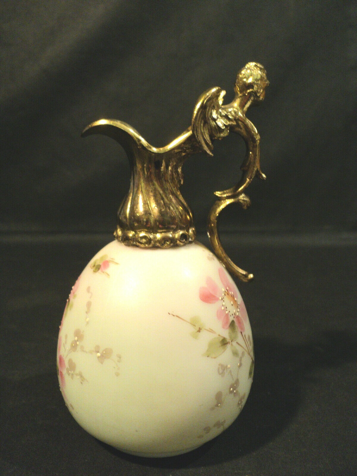 Rare Antique C. F. Monroe WAVE CREST Ormolu Mounted 6.25" Vase / Ewer ...