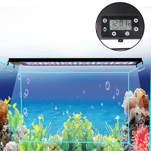 Aquarium Led Light Adjustable Timer Full Spectrum Fish Tank Light ...