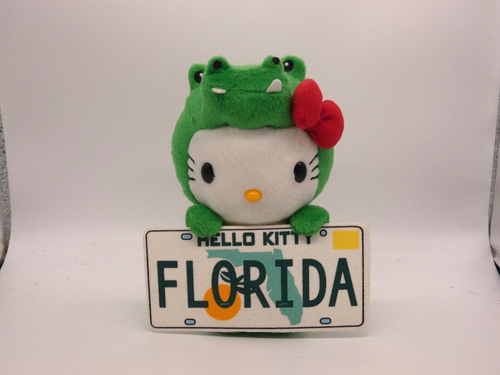 Hello Kitty Florida Plush dressed as Alligator License Plate Sanrio ...