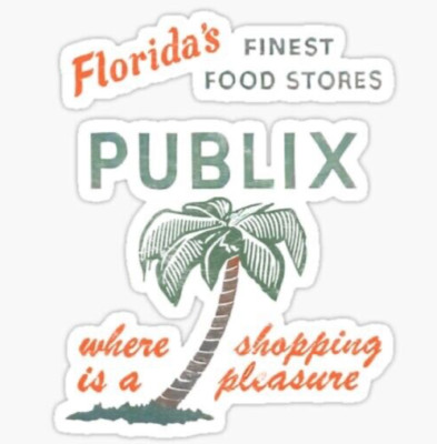 Vintage Publix Food Stores Logo Sticker (Reproduction) | eBay