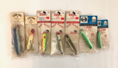 Vintage Fishing Lures Stan Gibbs - Atom - Gag's Grabbers New Old Stock ...
