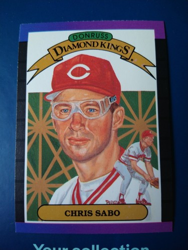 1989 Donruss Baseball Diamond Kings Chris Sabo #4 Cincinnati Reds | eBay