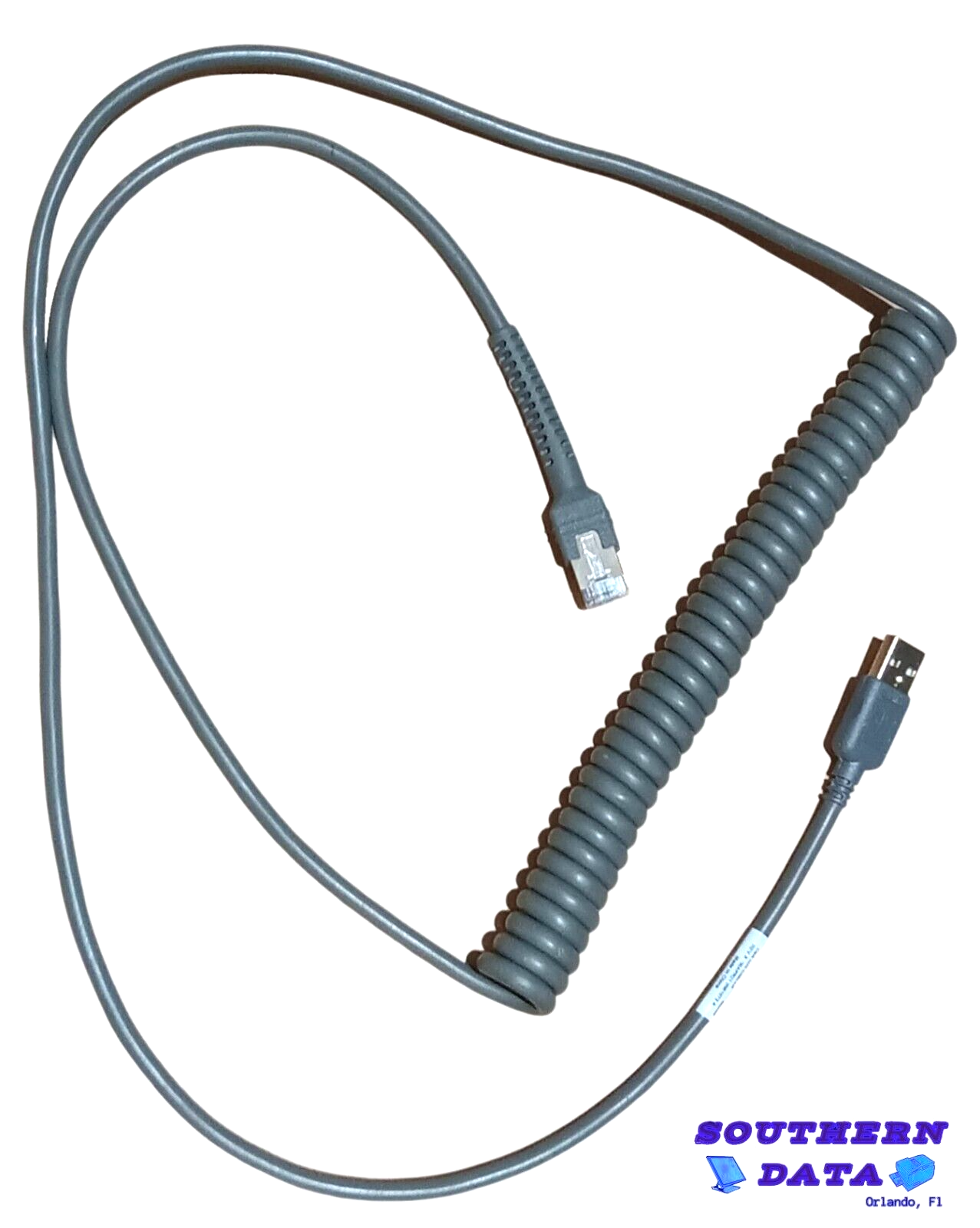 Symbol/Zebra DS3578 DS4208 DS6878 USB 9FT Coiled Shielded Cable CBA-U32 ...