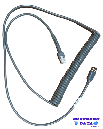 Symbol/Zebra DS3578 DS4208 DS6878 USB 9FT Coiled Shielded Cable CBA-U32 ...