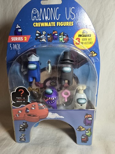 Among us Action Figures Crewmate Set of 5 RARE Chef Impostor Series 2 ...