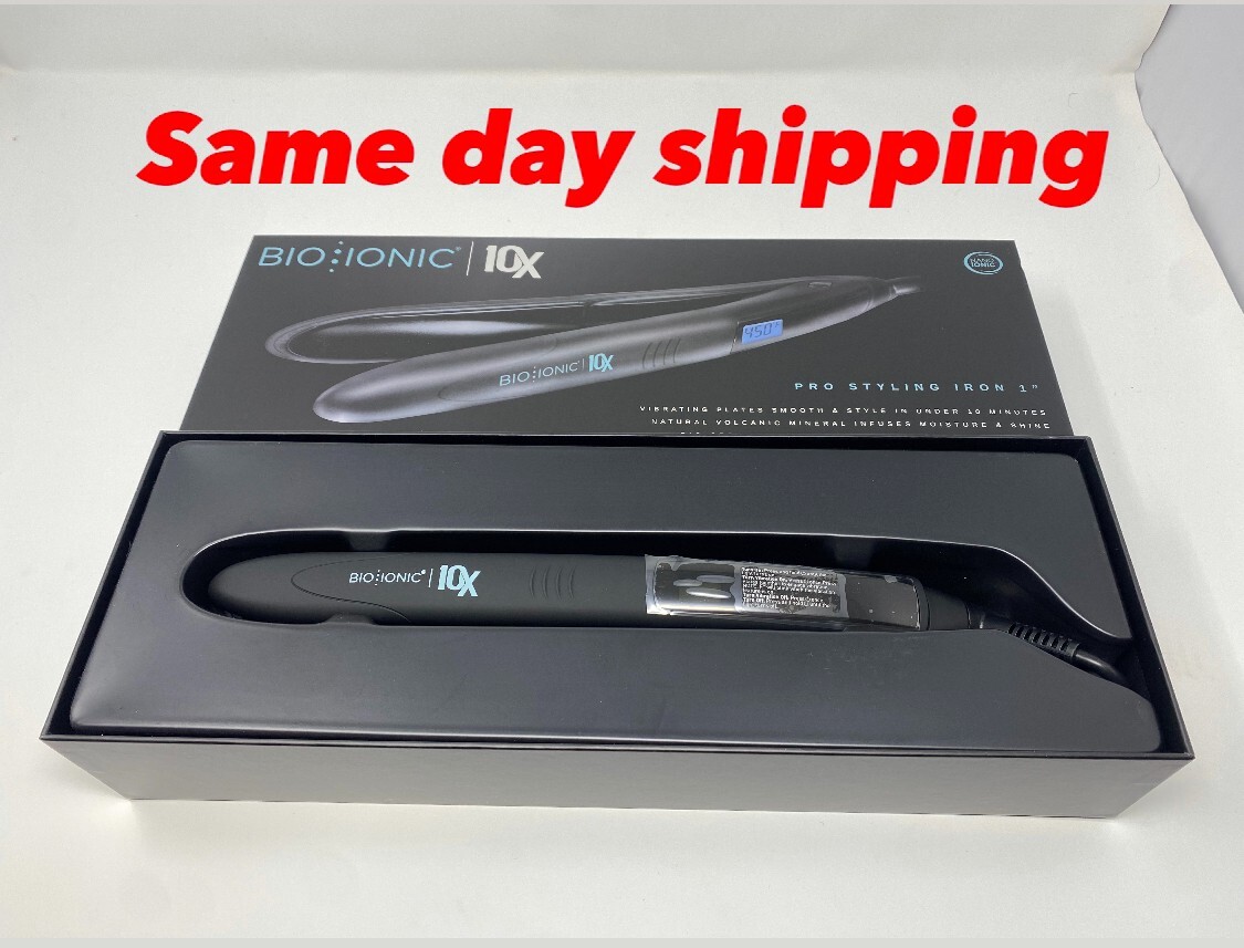 Bio Ionic 10X Pro 1" Styling Iron - Black for sale online | eBay