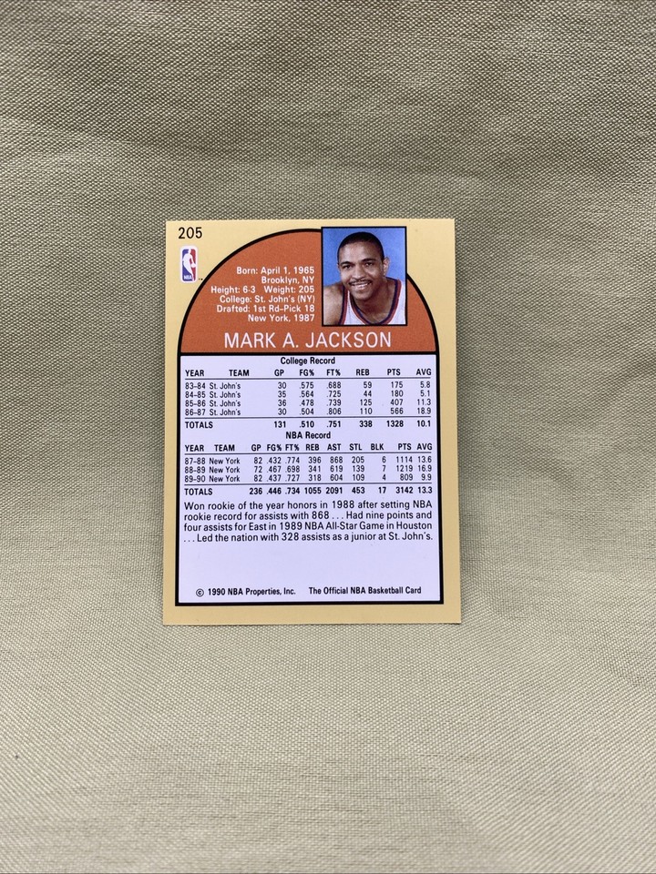 1990-91 NBA Hoops Basketball MARK JACKSON #205 Menendez Brothers in ...