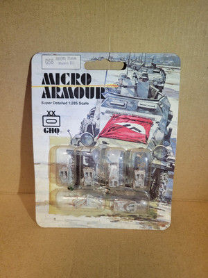1981 Sealed GHQ MICRO ARMOUR 1:285 Scale WWII G58 German 38t 75mm ...