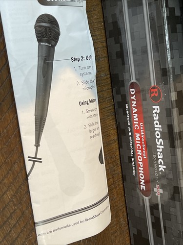 Radio Shack Microphone Lot Of 4 Unidirectional Dynamic Optimus | eBay