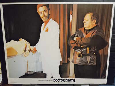 Lobby Card 1973 DOCTOR DEATH evil magician J Considine butcher Leon ...