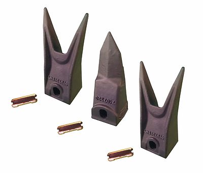 3 - Bobcat Style Excavator, Skid Rock Bucket Teeth & Pins - 7107321 ...