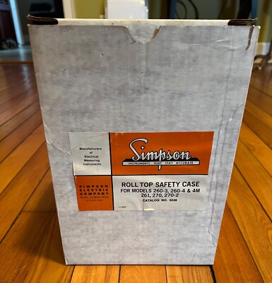 Simpson Roll Top Safety Case 0249 New Old Stock Mint Condition For 260 ...