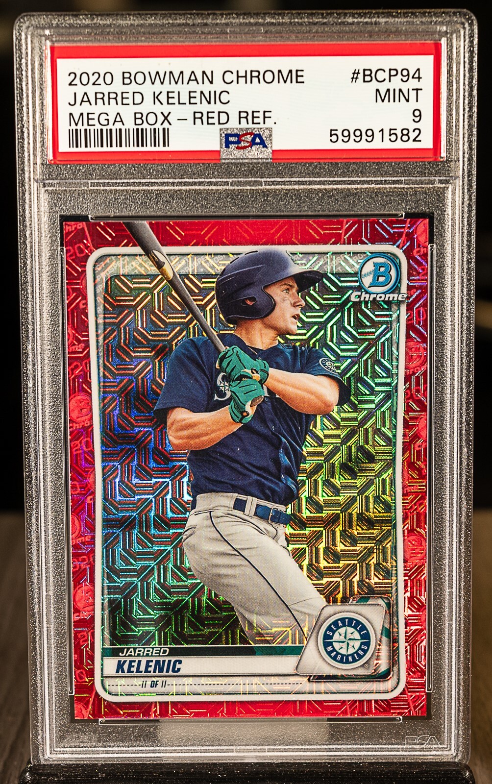 59991582 Jarred Kelenic 2020 Bowman Chrome Mega Box Red Refractor RC 1/5 PSA 9 | eBay