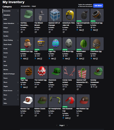 (READ DESC) Roblox 2012 RARE OFFSALE (Candy Cane Antlers + The Wisest ...