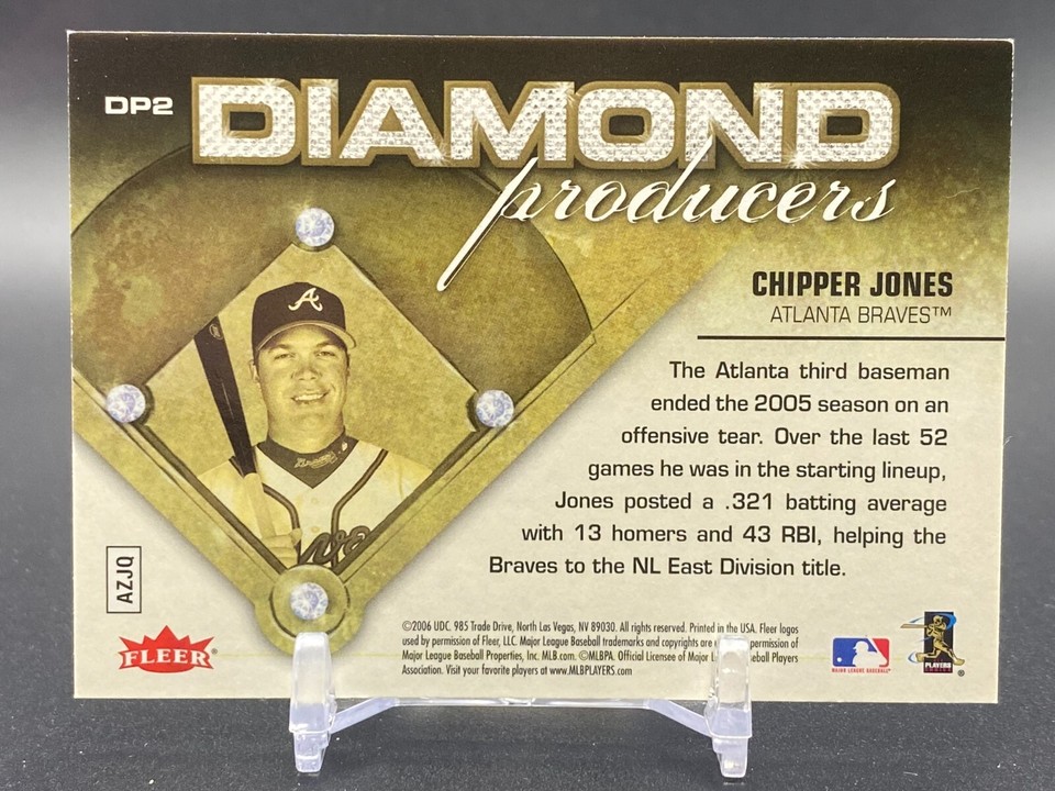 2006 Ultra Diamond Producers #DP2 Chipper Jones Atlanta Braves | eBay