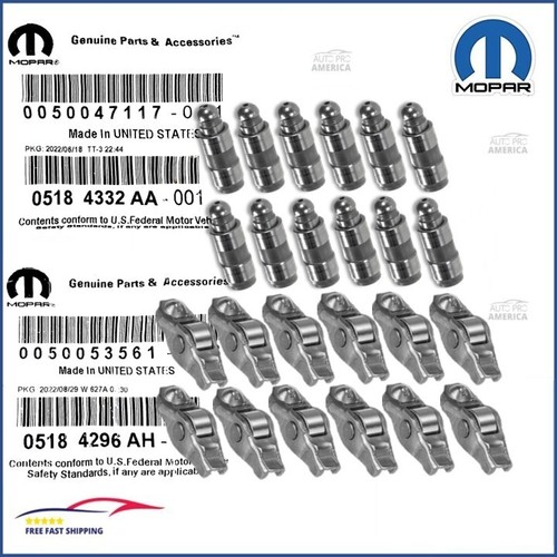 OEM MOPAR 11-2021 JEEP DODGE CHRYSLER 3.6L ROCKER ARMS & VALVE LIFTERS ...