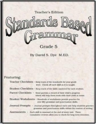 Standards Based Grammar: Grade 5: Student Edition 9781478377597 | eBay