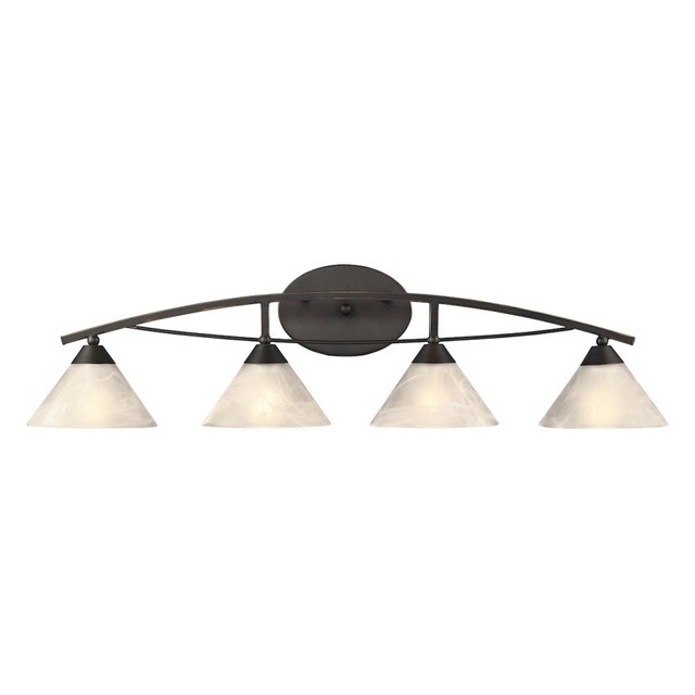 Elk Lighting Signature 4 Light Vanity in Oil Rubbed Bronze 17643/4 for ...