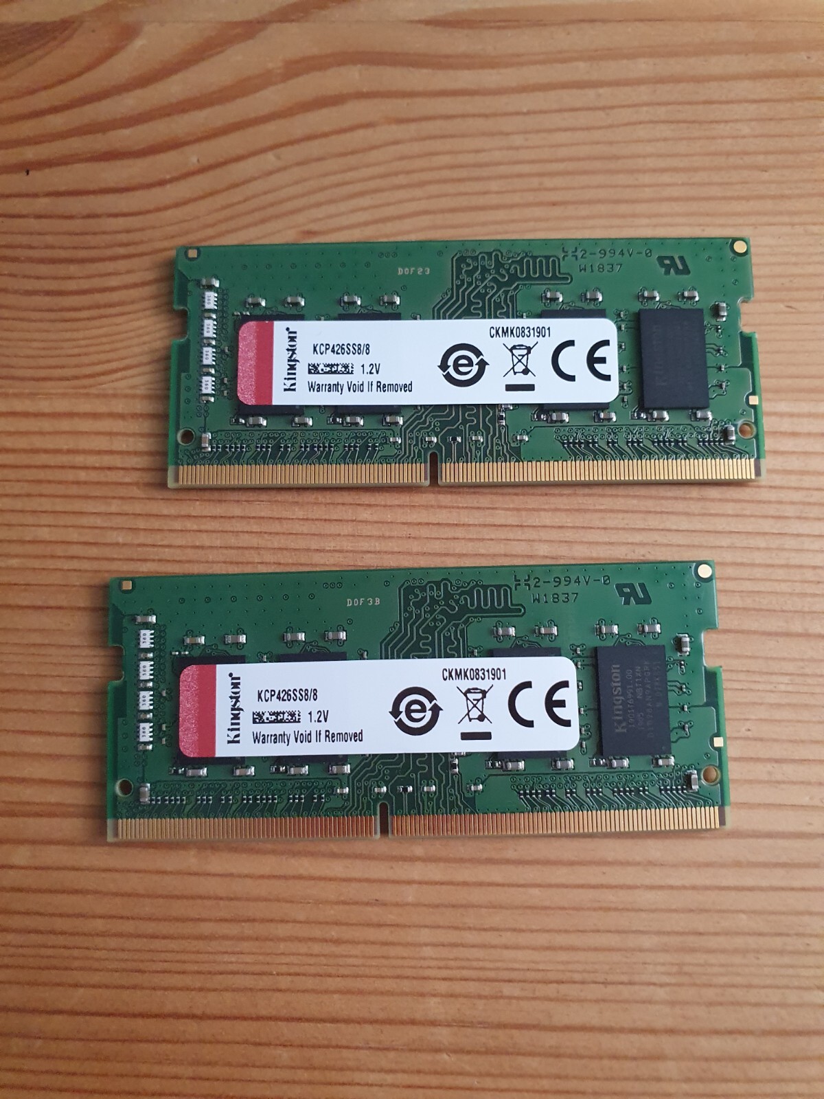 Kingston Memory 8GB DDR4 SODIMM KCP426SS8/8 (Two Sticks, 16GB) Laptop ...