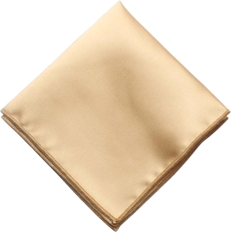 Men'S Suit Solid Style Handkerchief Pocket Square, 9" X 9" Banquet ...