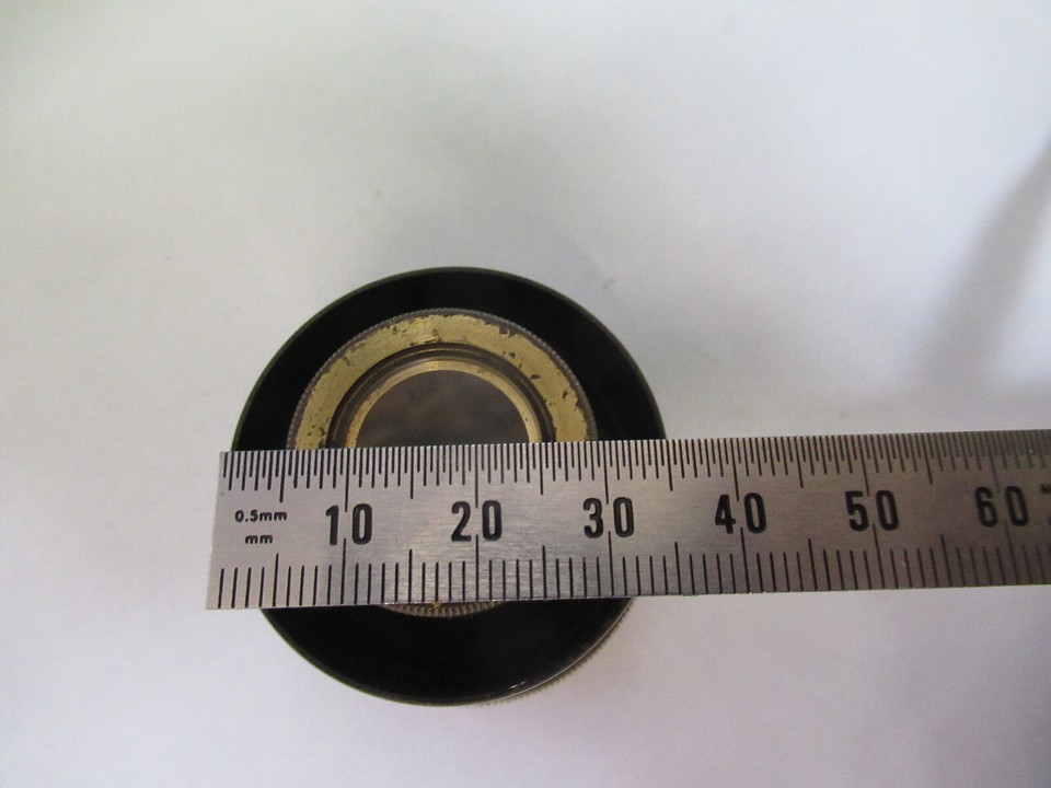 ANTIQUE BRASS C. BAKER LONDON LENS POLARIZER MICROSCOPE PART AS ...